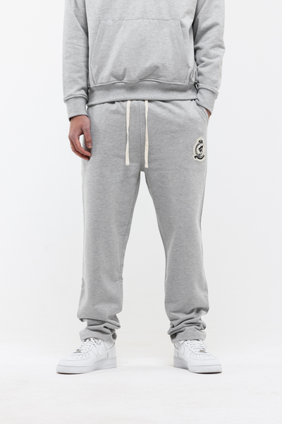 Chenille Badge Joggers - Melange Grey – Benjart