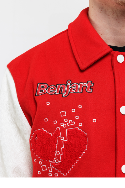 The Blue Print Varsity Jacket - Blue/White – Benjart